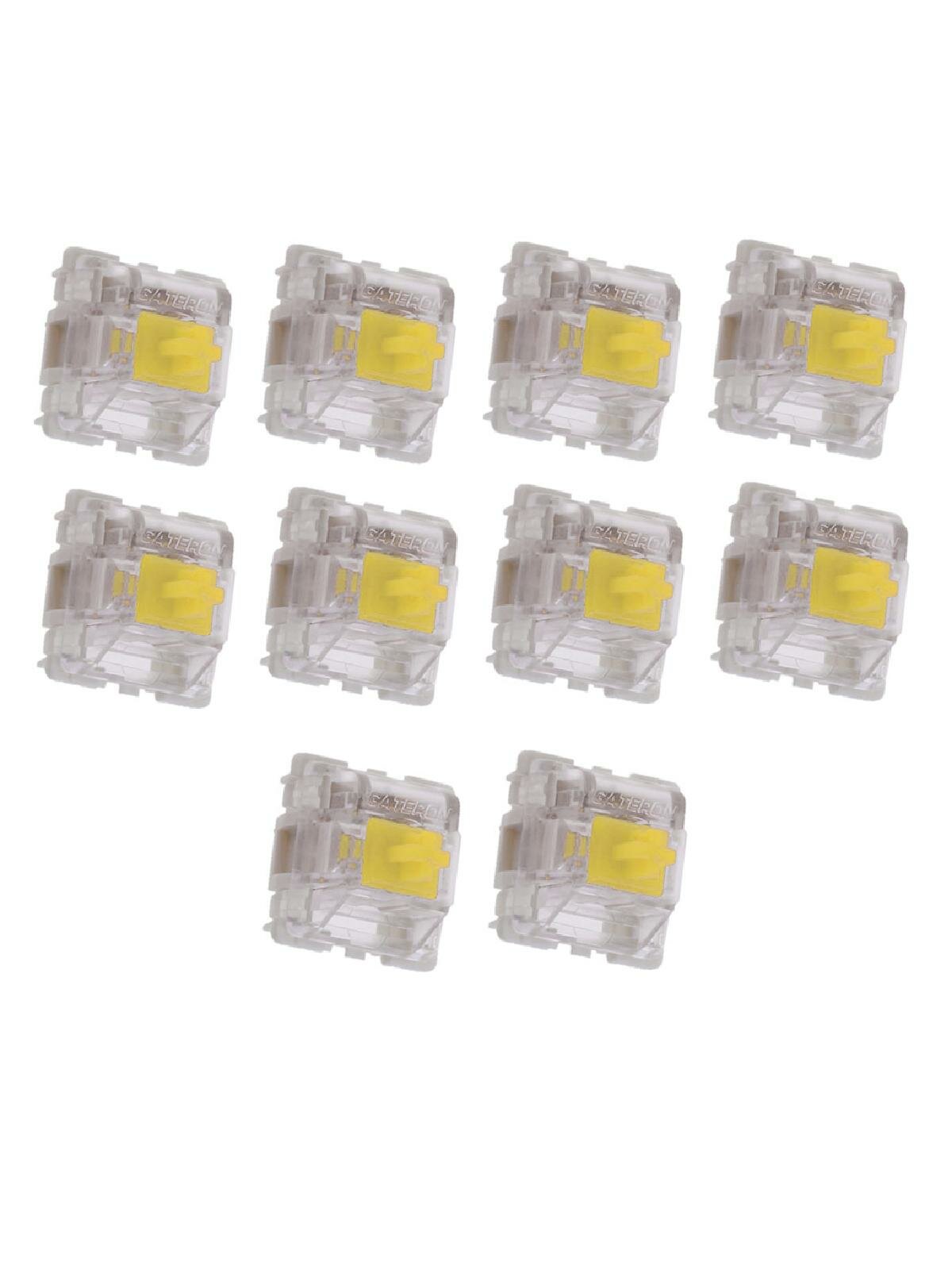 10Pcs SMD Yellow Switches Mechanical Keyboard 3pins MX Switches for Cherry MX GK61 GK64 GH60