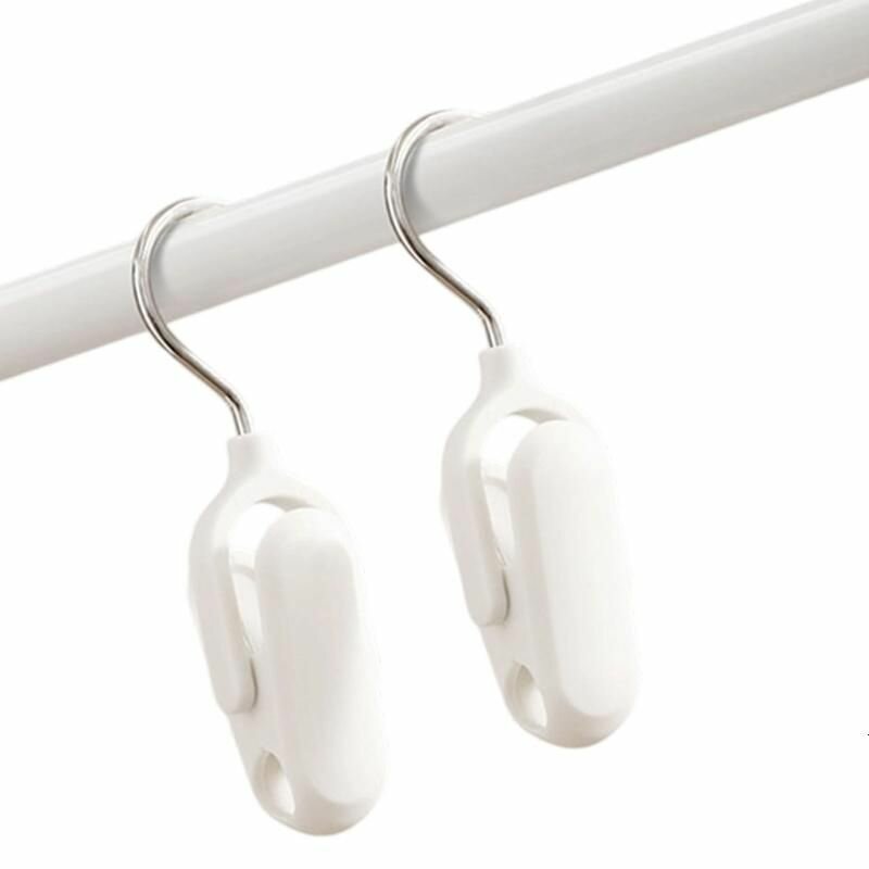 2 шт. Вращающиеся крючки для головных уборов с надежным захватом, универсальное решение для хранения, Белый