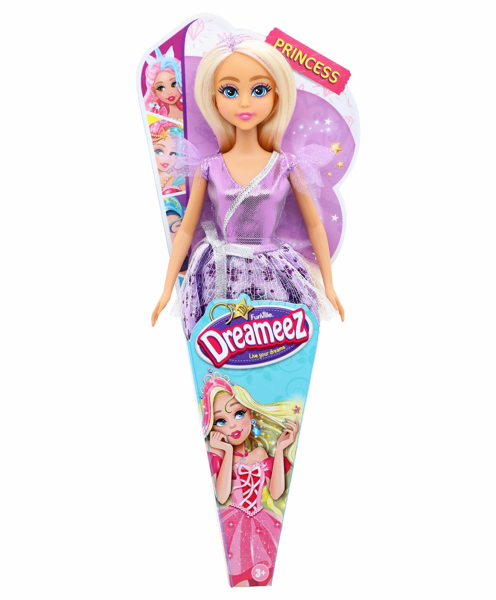 Кукла "Принцесса" фиолетовое платье, 29 см Dreameez