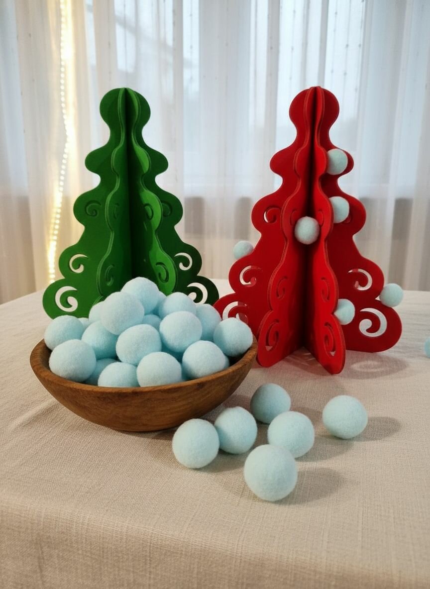 Помпоны плюшевые. Цвет голубой. Диаметр 4 см. Упаковка 8 шт.