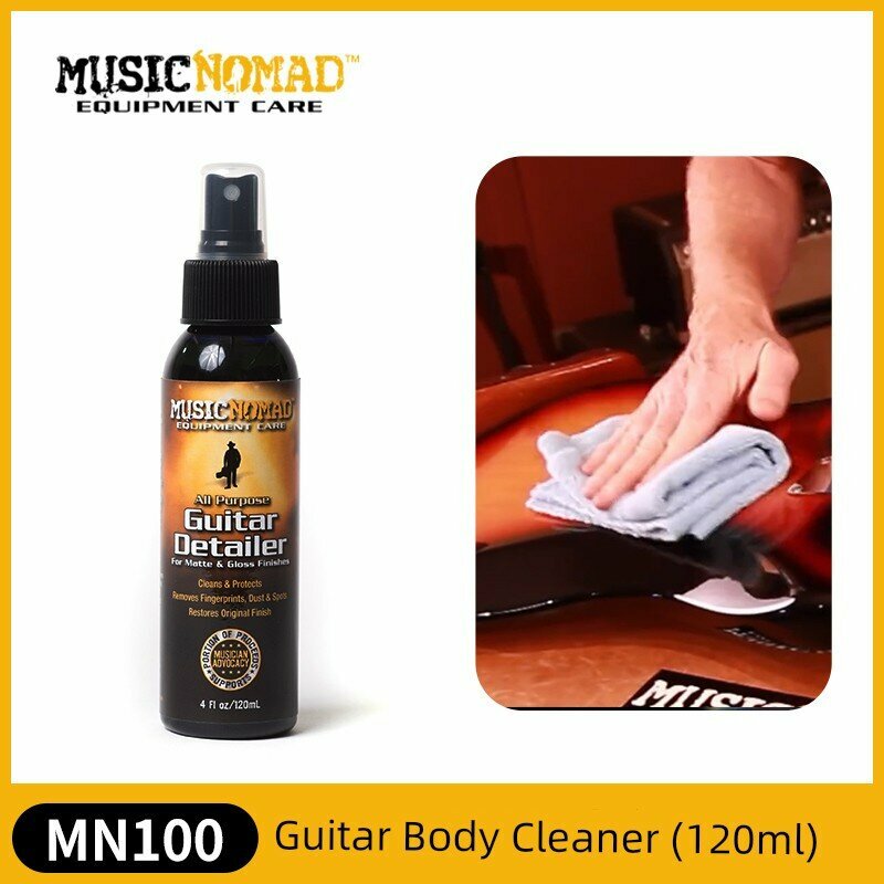 Набор для ухода и обслуживания гитары MusicNomad: масло для грифа, масло для защиты струн, полироль для ладов, средство