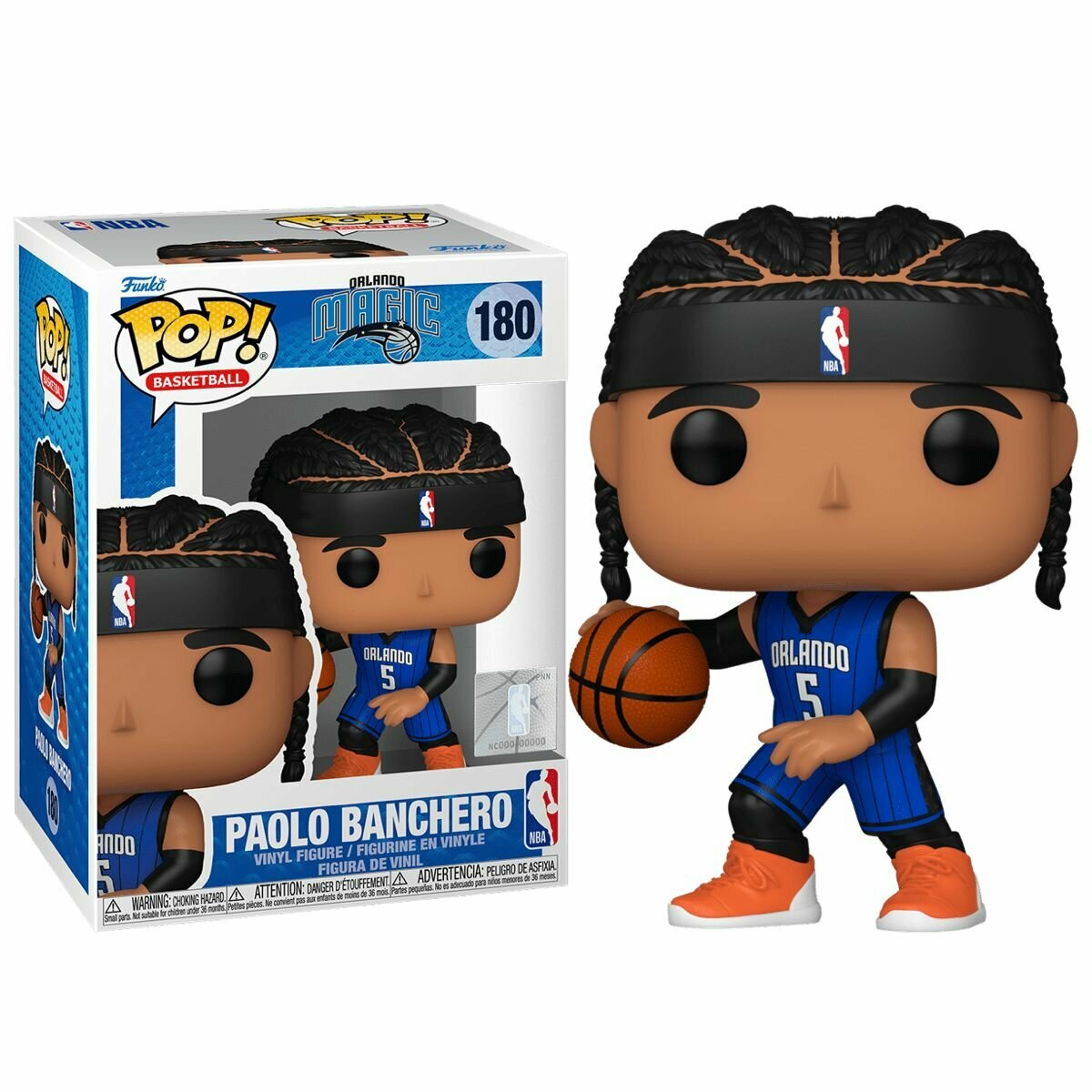 Фигурка баскетболист Паоло Банкеро Орландо Мэджик Paolo Banchero Orlando Magic из серии NBA Баскетбол 180