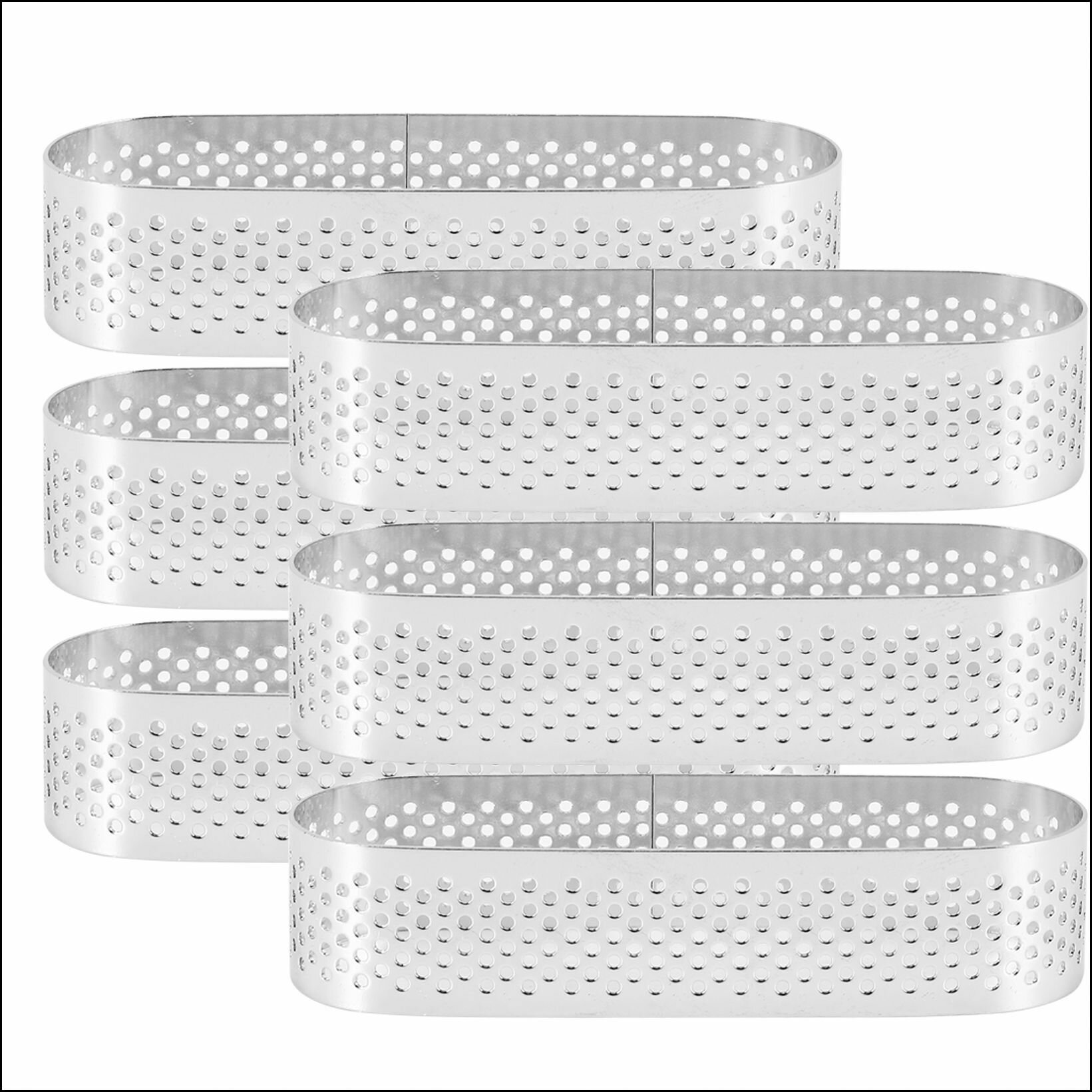 Овальные формы для тарталеток, 6 шт, французский десертный мусс, фруктовый пирог, кольцо для пирога с заварным кремом, форма для торта с заварным кремом