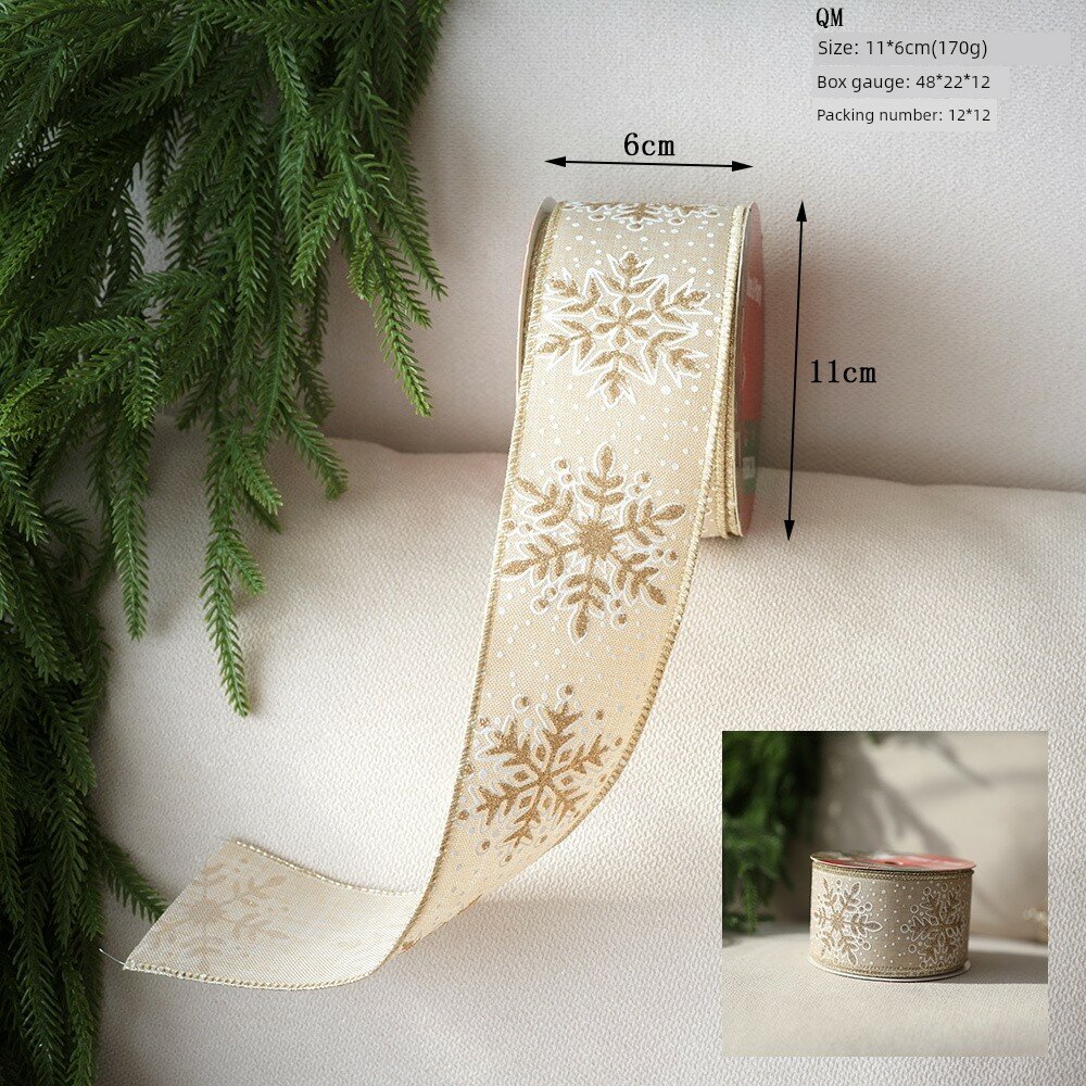 Рождественская лента RLRTi для украшения елки, розовая, высококачественная, из бархата, сетчатая, атласная, для