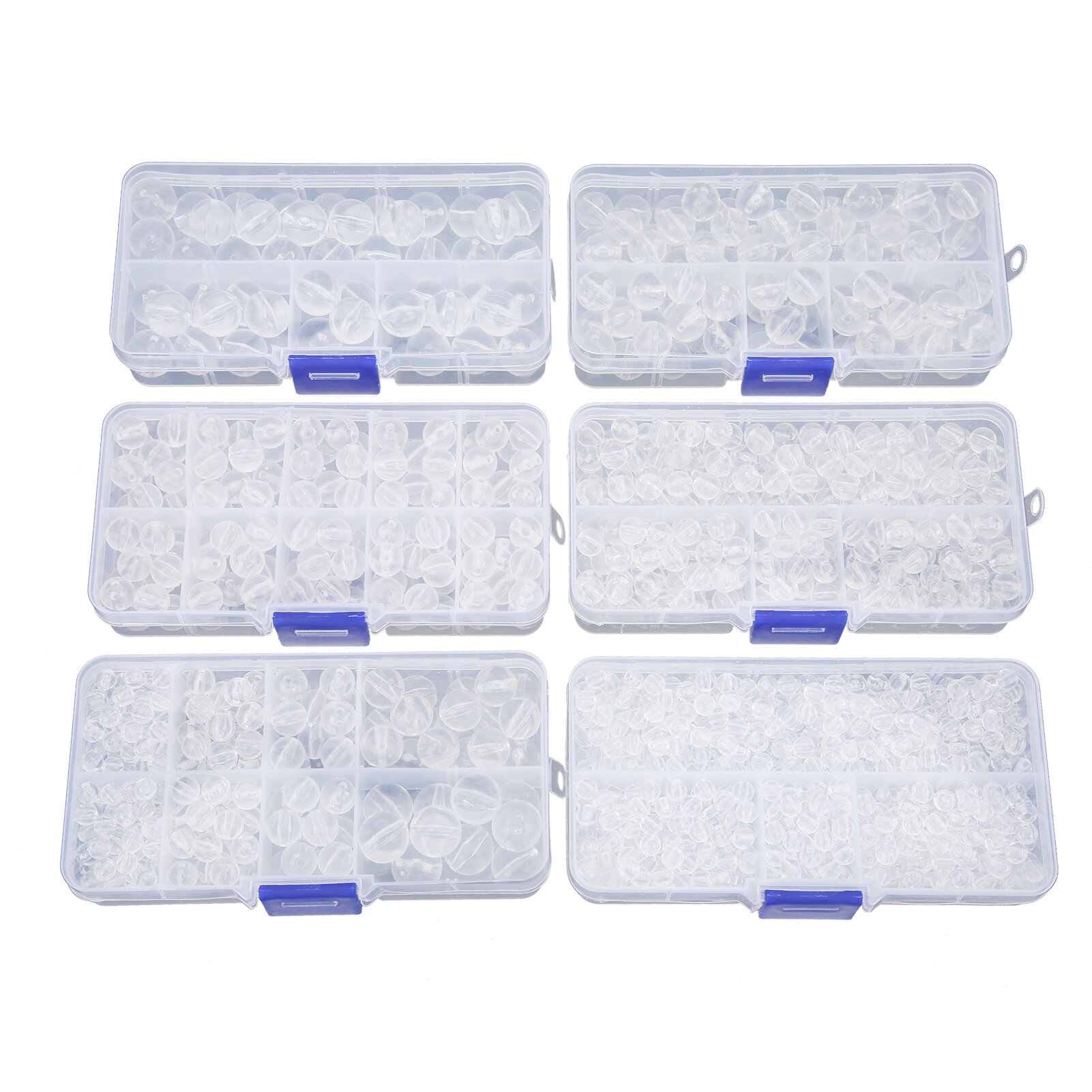 Набор каменных бусин из прозрачного акрила с кристаллами для самостоятельного изготовления украшений, браслетов и поделок.