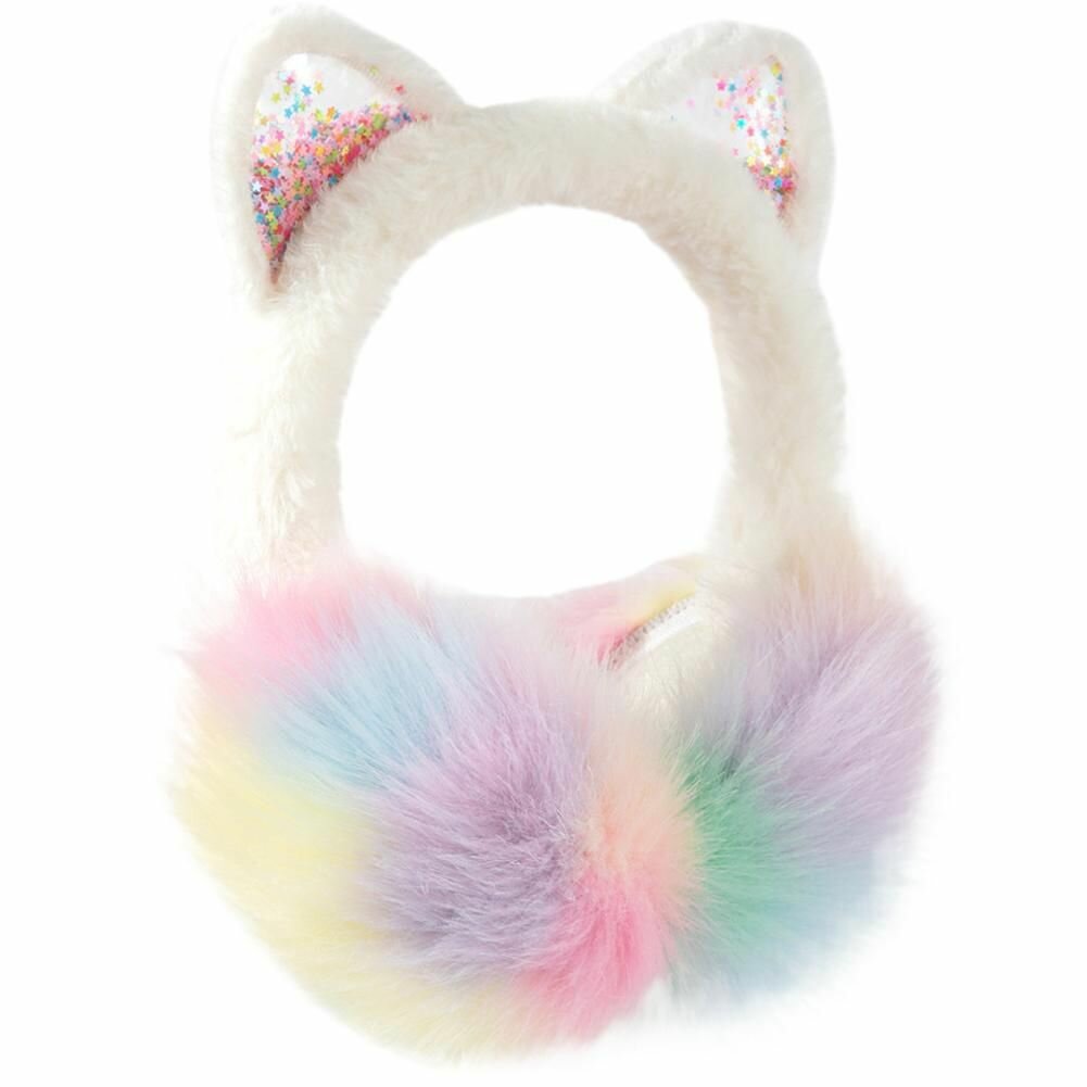 Детские наушники в форме кошки, теплые и ветрозащитные, доступны в разных цветах.