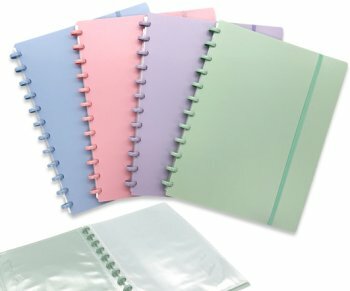 Папка на 20 карманов INTELLIGENT А4 DI-6 "Однотонный" ширина корешка 20мм, с резинкой, зеленого цвета