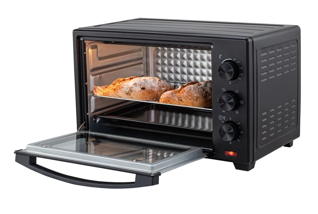 Мини-печь Gorenje OM30MB черный, мощность 1600Вт, объем духовки 30л