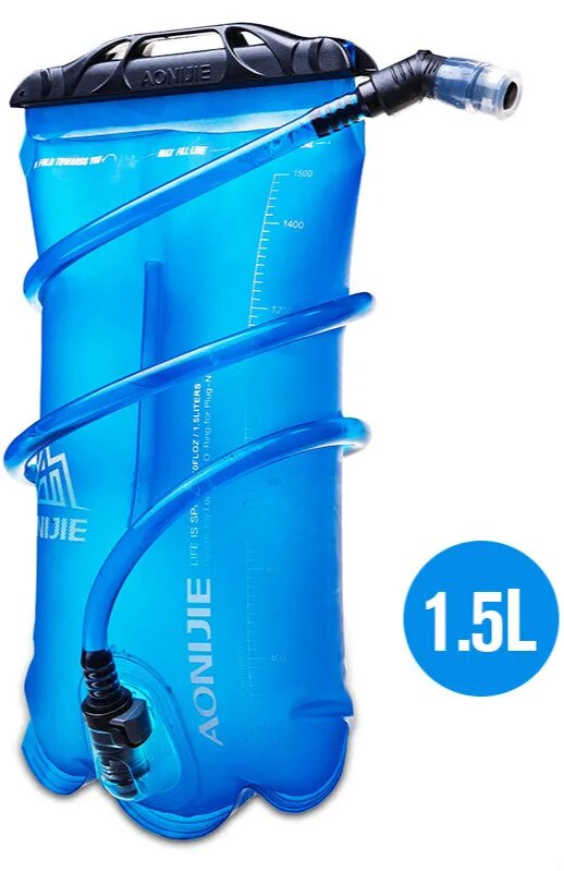 AONIJIE E885 складная силиконовая бутылка для воды Синий, 1.5L