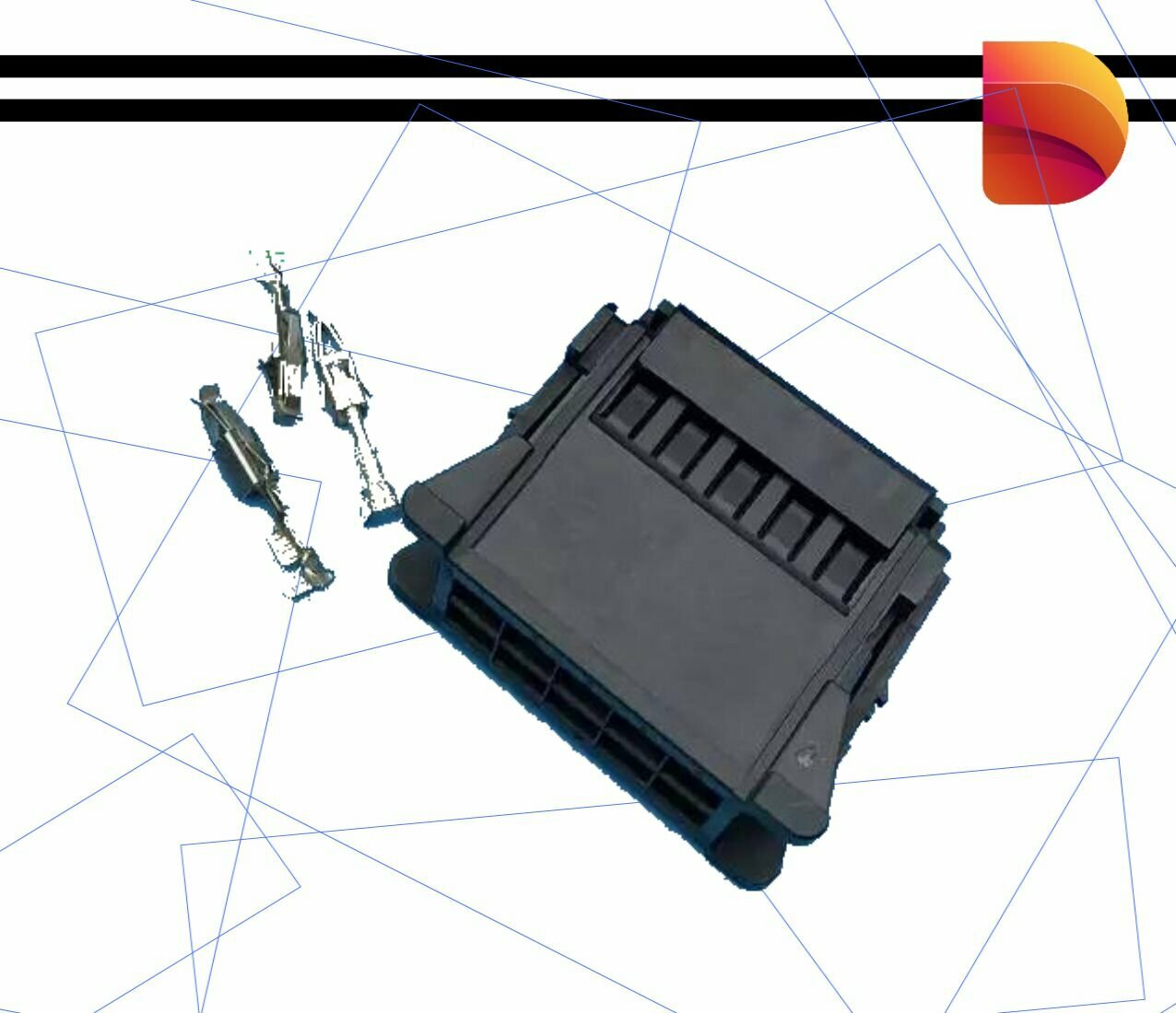 Штекер разъем резистора печки Renault (без проводов) 8200729298