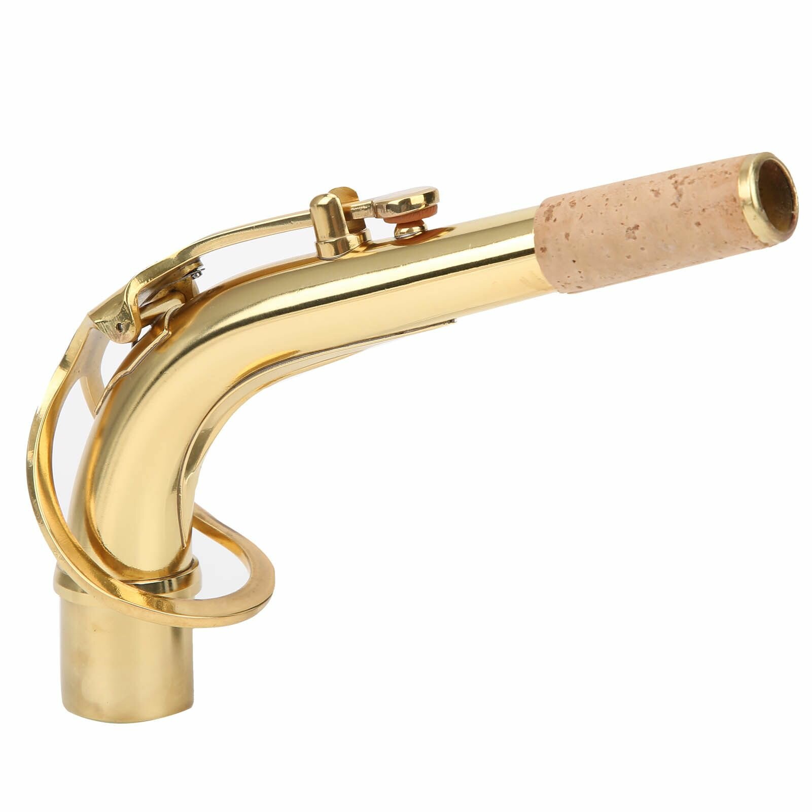 Наконечник для саксофона из латуни, золотой, для альт-саксофона, 16x2.5 см