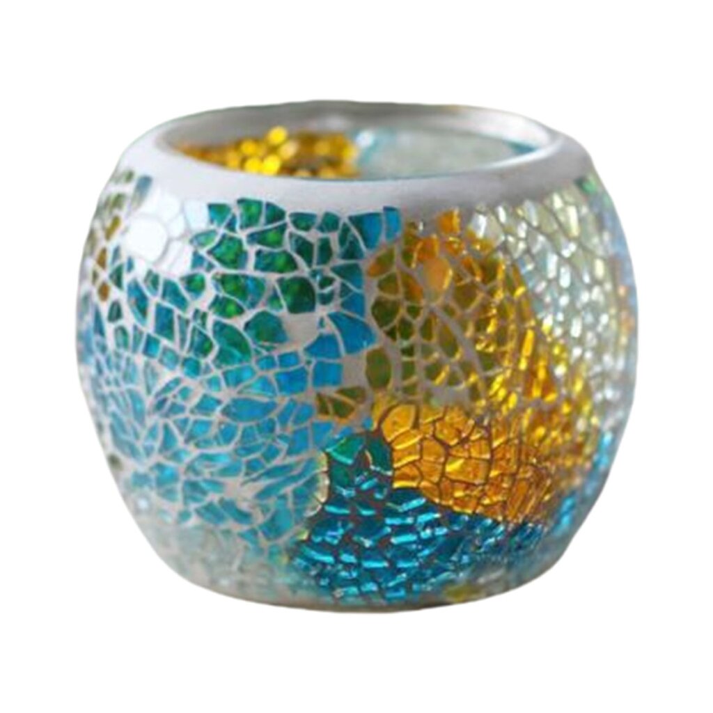 Марокканские разноцветные подсвечники из европейского стекла для украшения свадебного стола Произведение искусства