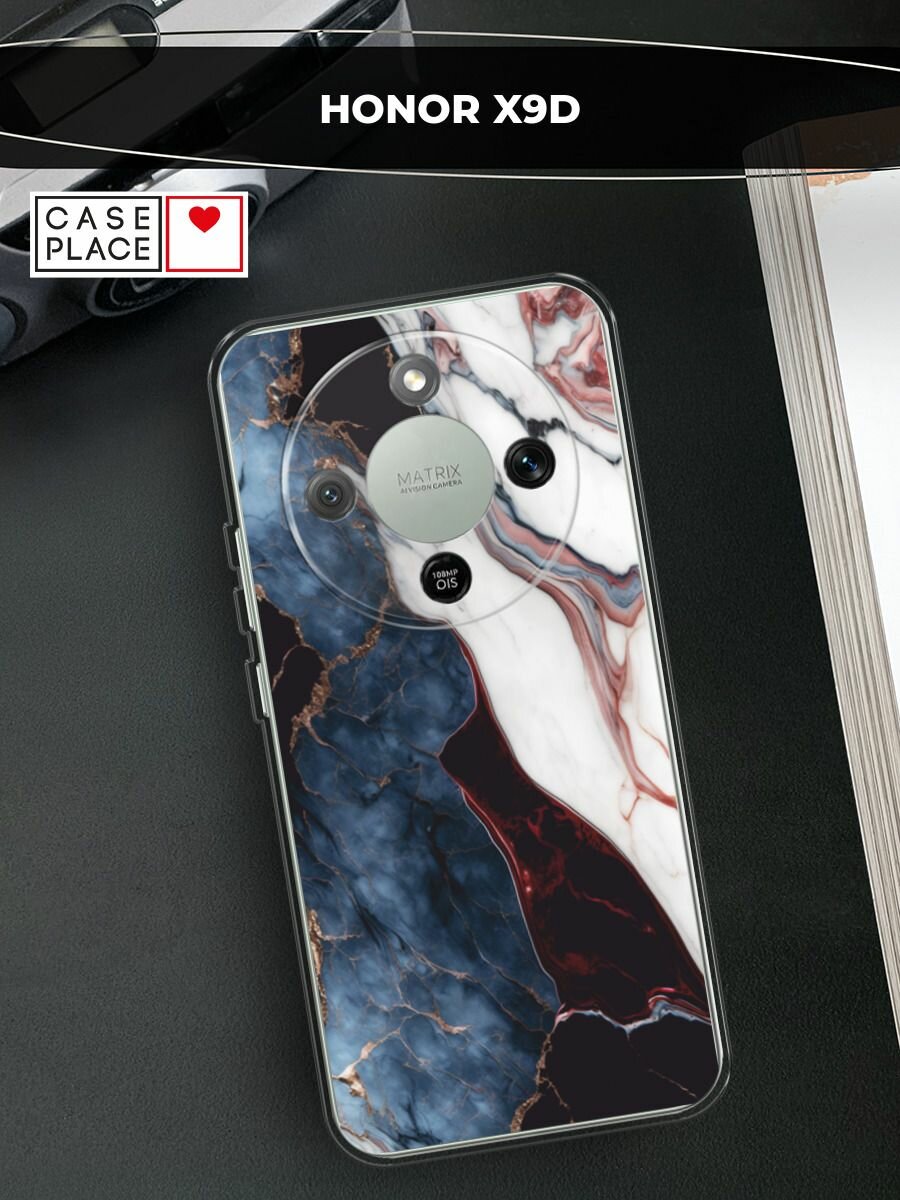 Силиконовый чехол на Honor X9d / Хонор X9d с принтом Благородный мрамор