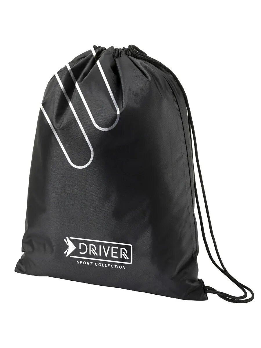 Мешок для обуви Driver SPORT, универсальный, водоотталкивающий, чёрный