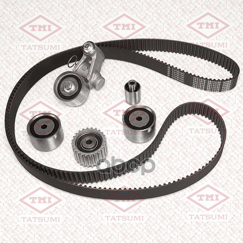 Комплект ГРМ, ремень [281 зуб,30mm] + 5 роликов SUBARU Impreza/Forester/Legacy 98-> TATSUMI арт. TFE1046