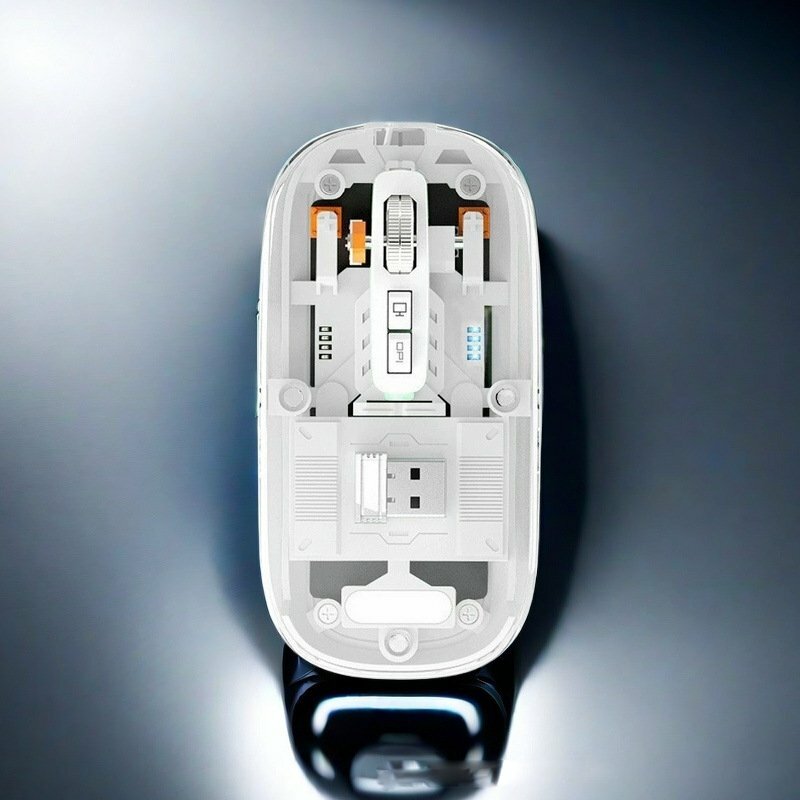 Мышь беспроводная Bluetooth+2,4G , 125 Гц с подсветкой