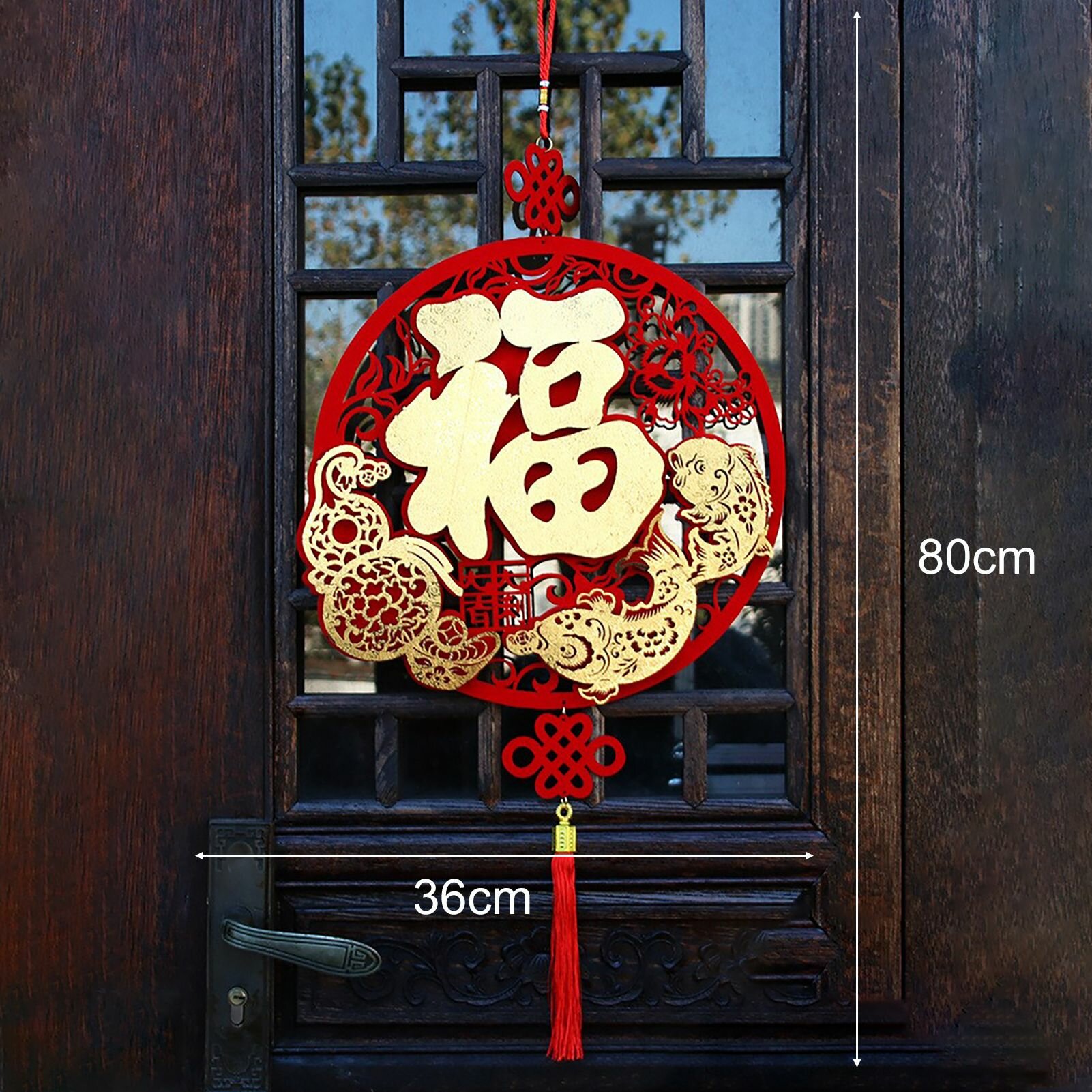 Кулон из золотой фольги "Фулуфу", трехмерный год Змеи, праздничный и процветающий, новогоднее украшение гостиной.