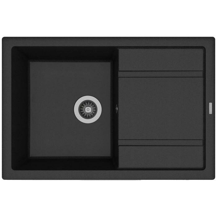 Мойка для кухни Florentina 76х51 20.160. D0760.208 нуар, 1 чаша, кварцевый композит