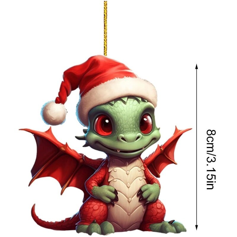 Детский подарок christmas dragon подвеска для автомобиля акриловый материал мультяшный стиль, стиль c, различный цвет