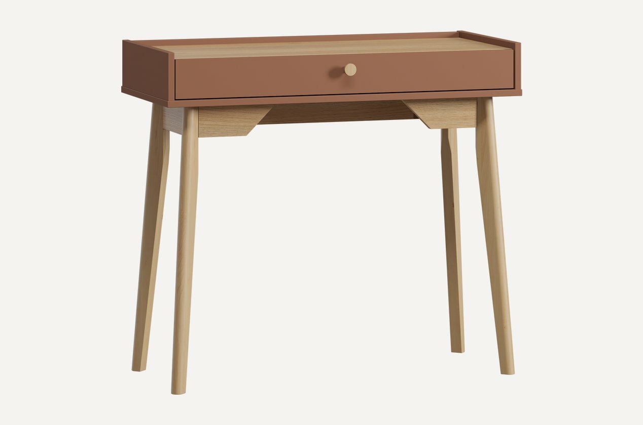 Консоль Торвалль-1 Terra Oak, divan.ru, 90х40х81 см, терракотовый, лдсп