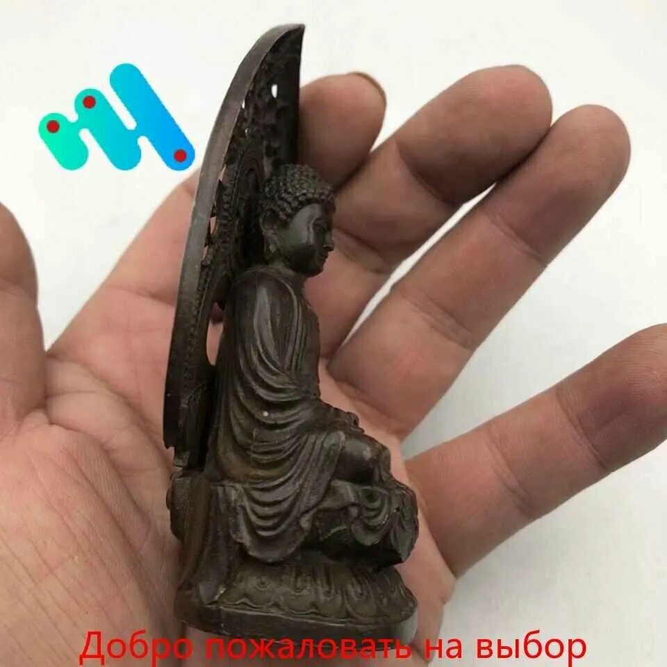 Статуэтка "Будда" бронза (9*5.3 см.) — фото 1