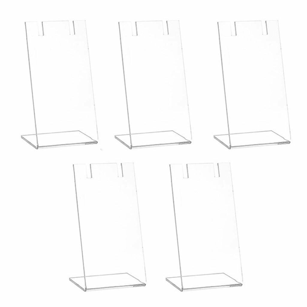 Акриловая витрина для серёг и кулонов, 5 шт, Прозрачный цвет