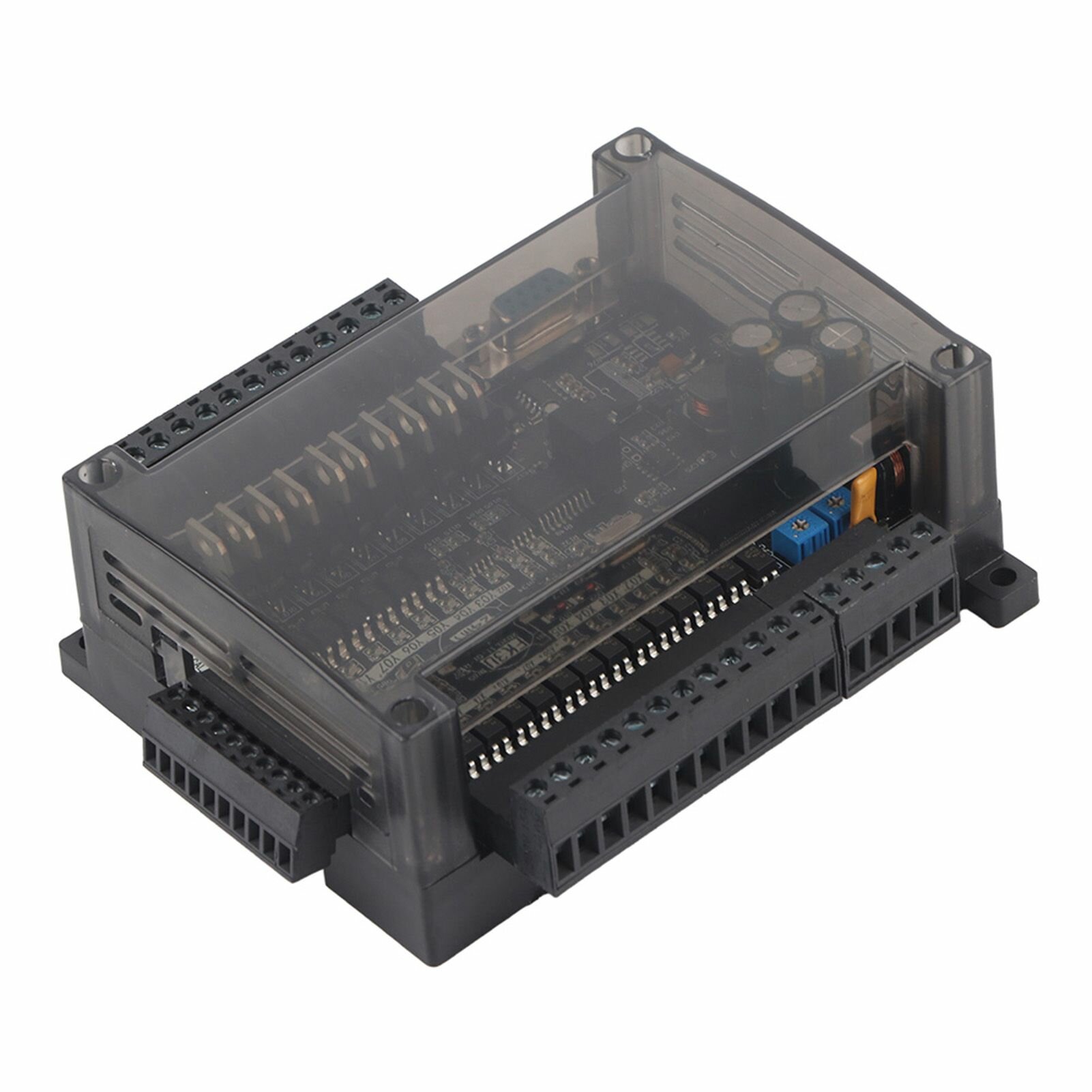 Контроллер PLC 24V, 24MT, 6 аналоговых входов, 32-битный MCU, 14 входов/10 транзисторных выходов