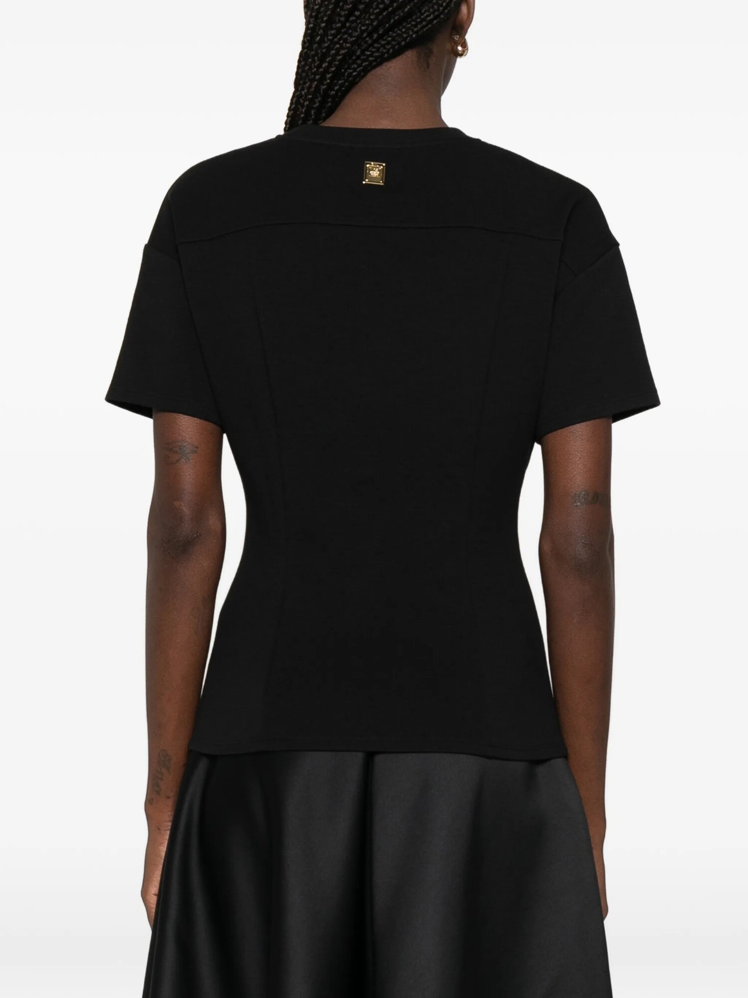 Футболка Elisabetta Franchi Button-detail T-shirt, размер 40 — фото 1