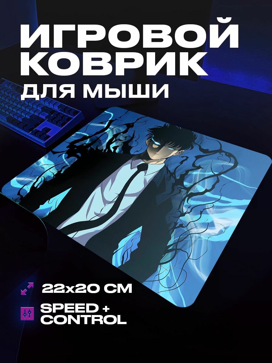 Коврик для мыши игровой Solo leveling 22x20 см ProSleeves