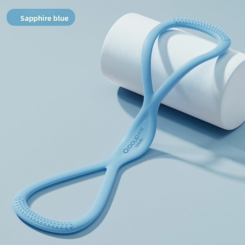 Эспандер восьмерка из высокоэластичного силикона для растяжки груди, раскрытия плеч и похудения рук - прочный силикон для фитнес-тренировок