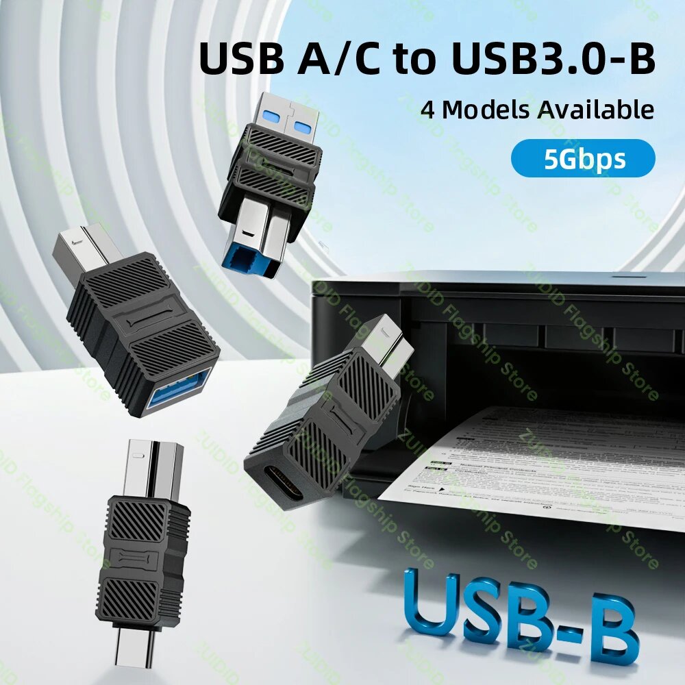Адаптер USB A на USB B 3.0, Цвет: T4 — фото 1