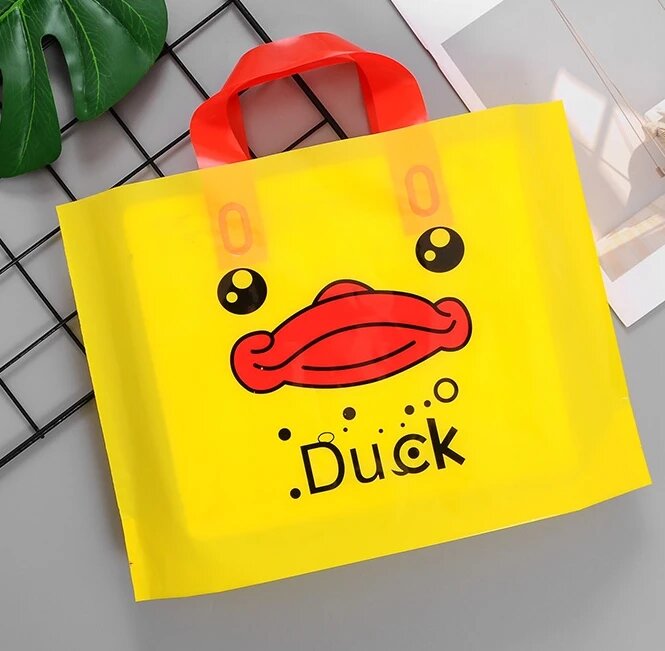 Пакет подарочный с уточкой, 35x25 см, duck