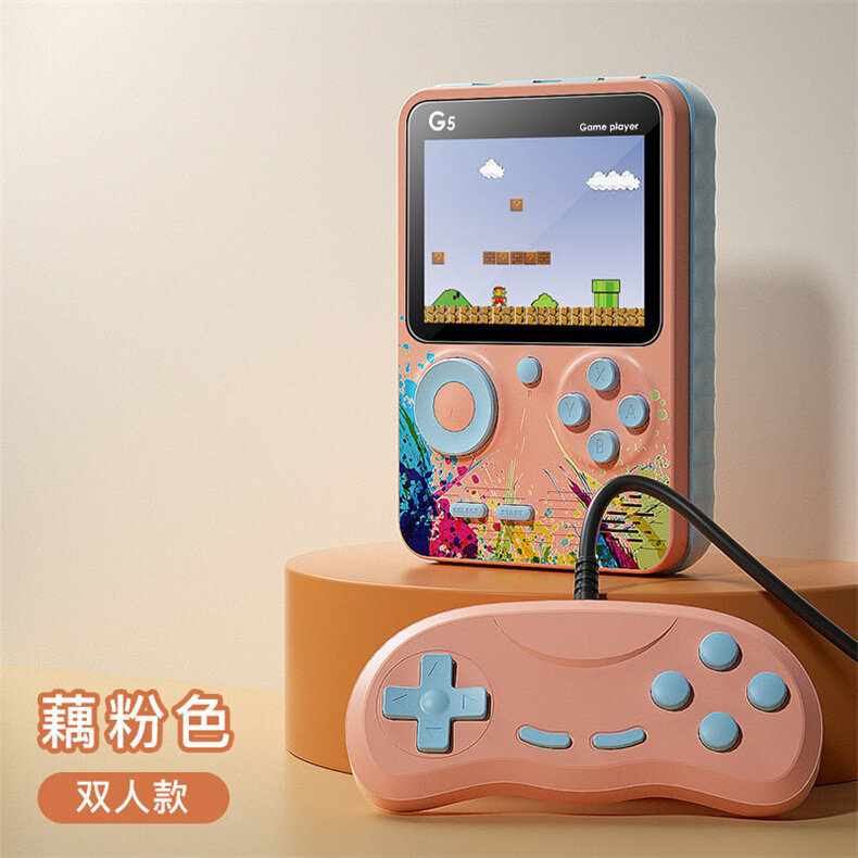 Игровая консоль G5 Handheld Classic FC красного и белого цвета с цветным экраном, ретро-игрушка для детей, красочная портативная консоль