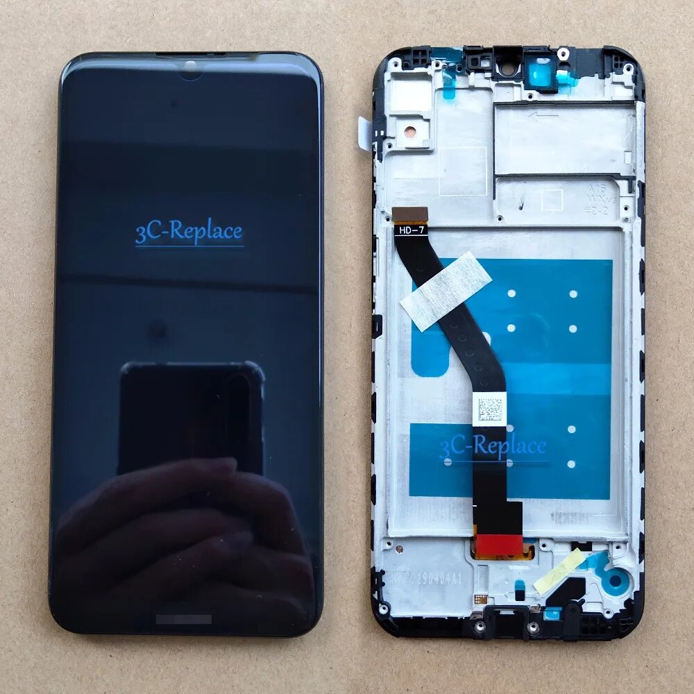 6,1-дюймовый черный ЖК-дисплей для Huawei Honor 8A Pro JAT-L29/8A/Y6s 2019, дигитайзер сенсорного экрана в сборе/с рамкой Honor 8A With Frame