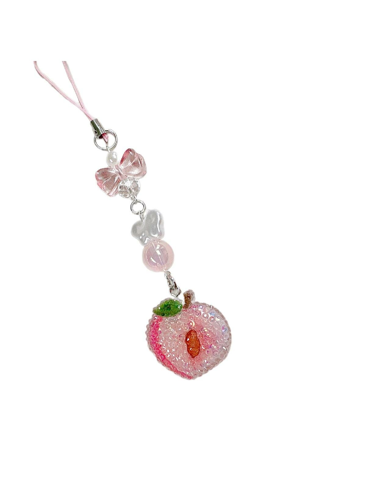 Модный брелок для телефона с фруктами, брелок для мобильного телефона, брелок для модной девушки