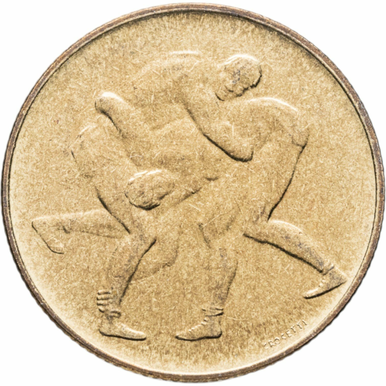 Сан-Марино 200 лир lire 1980 XXII летние Олимпийские Игры, Москва 1980, Бронза, в сохранности AU-UNC