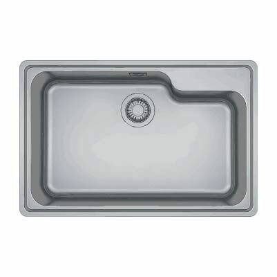 Franke ВСX 610-74 TL мойка для кухни из нержавеющей стали AISI 304, 74х48 см, установка на столешницу, в комплекте стоп-вентиль и скрытый перелив