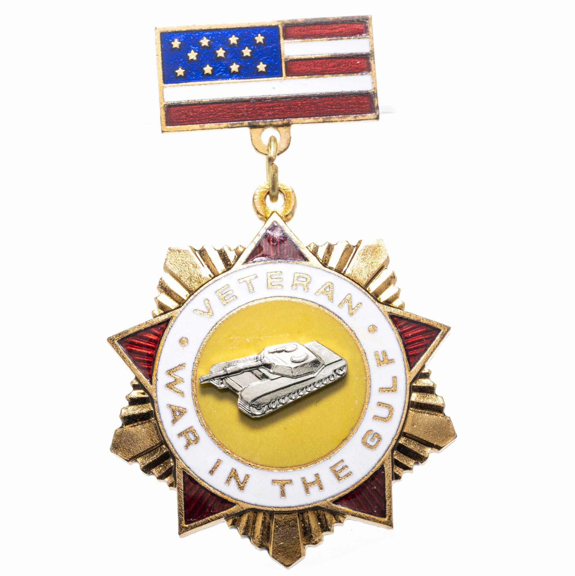 Знак Ветеран войны в Персидском заливе США - Veteran war in the GULF USA - Танк Разновидность случайная