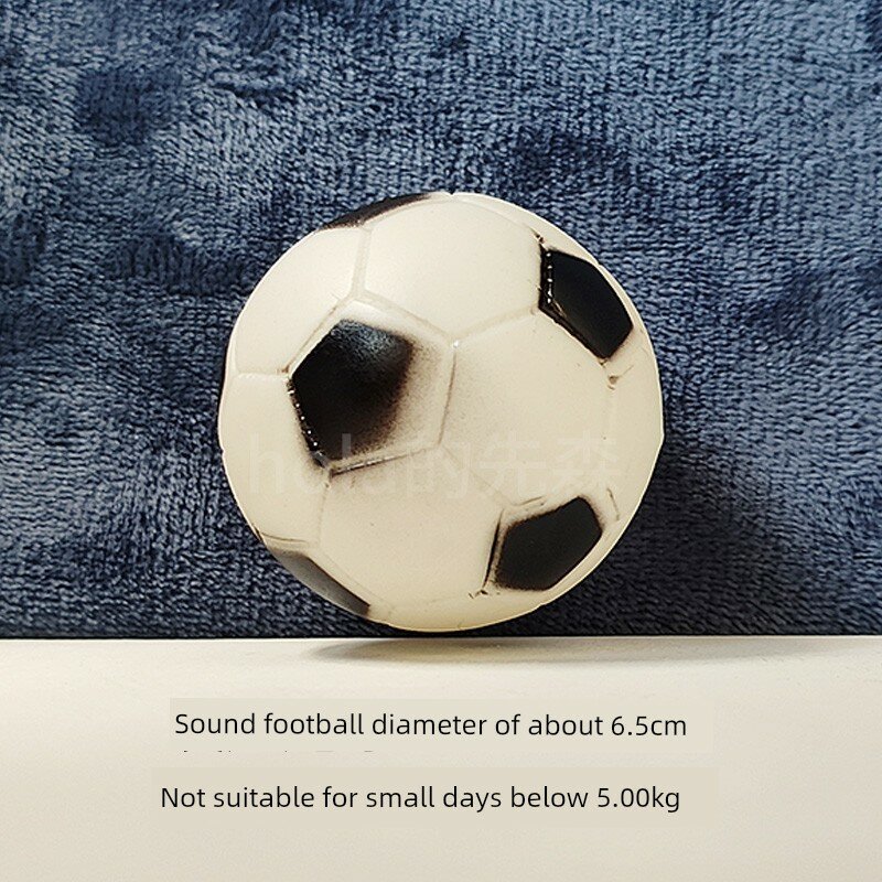 Игрушка для собак в виде футбольного мяча из винила, для щенков пород Тедди, Бишон, Мопс, для дрессировки, жевательный