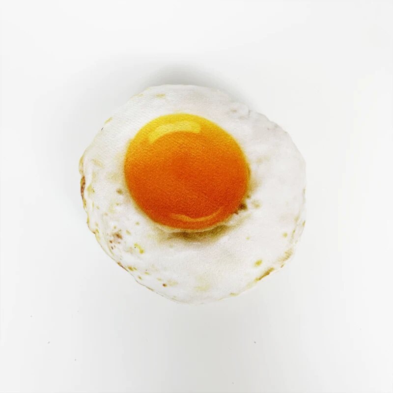 Игрушка в форме яйца для собак - имитация овощей 10 см, прочная и безопасная