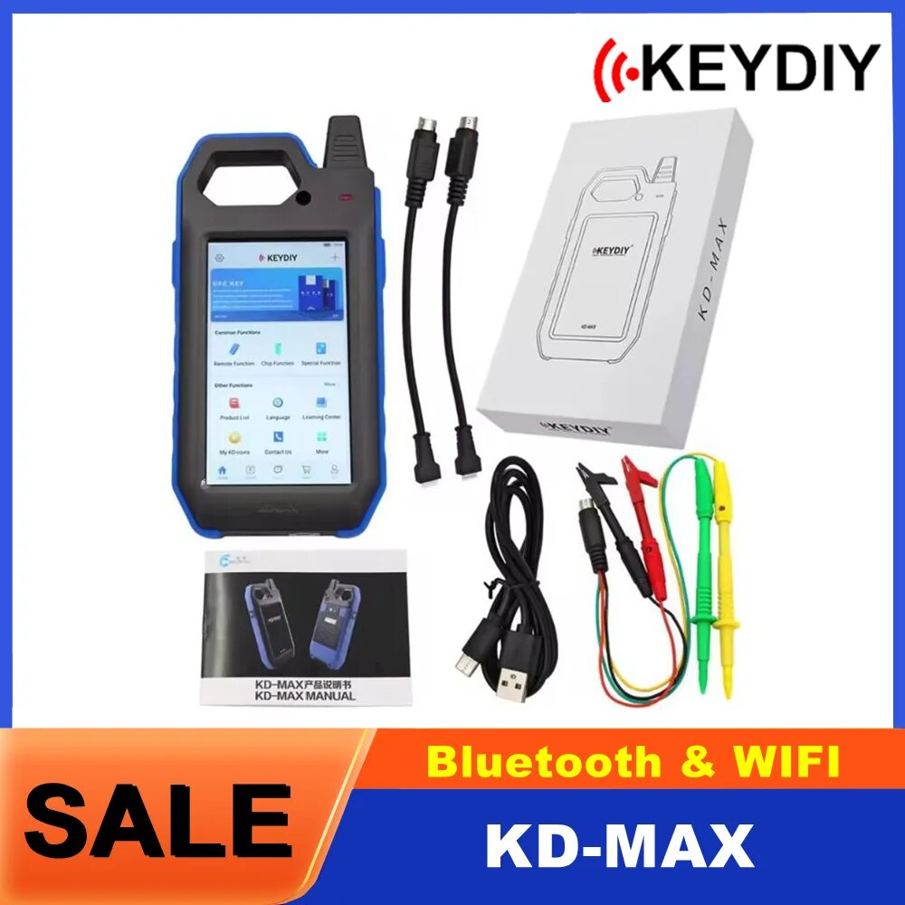 KEYDIY KD MAX Программатор ключей Android Смарт-устройство 5,0-дюймовый экран с Wi-Fi и проверкой частоты Bluetooth, удаленное поколение