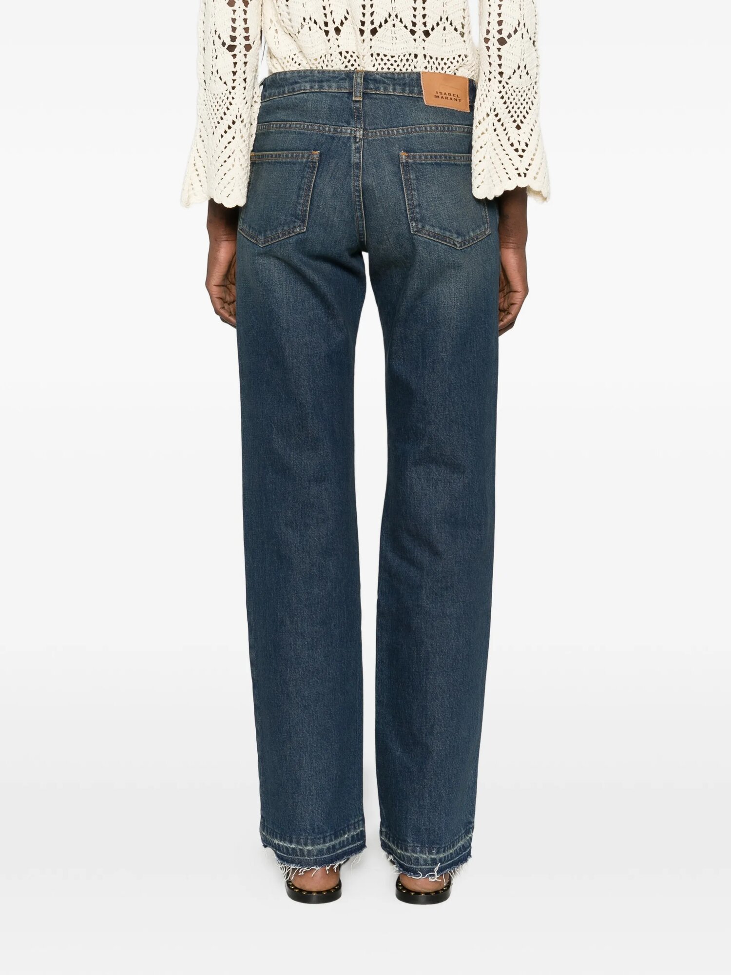 Джинсы Isabel Marant Frayed-edges denim jeans, размер 40, синий — фото 1