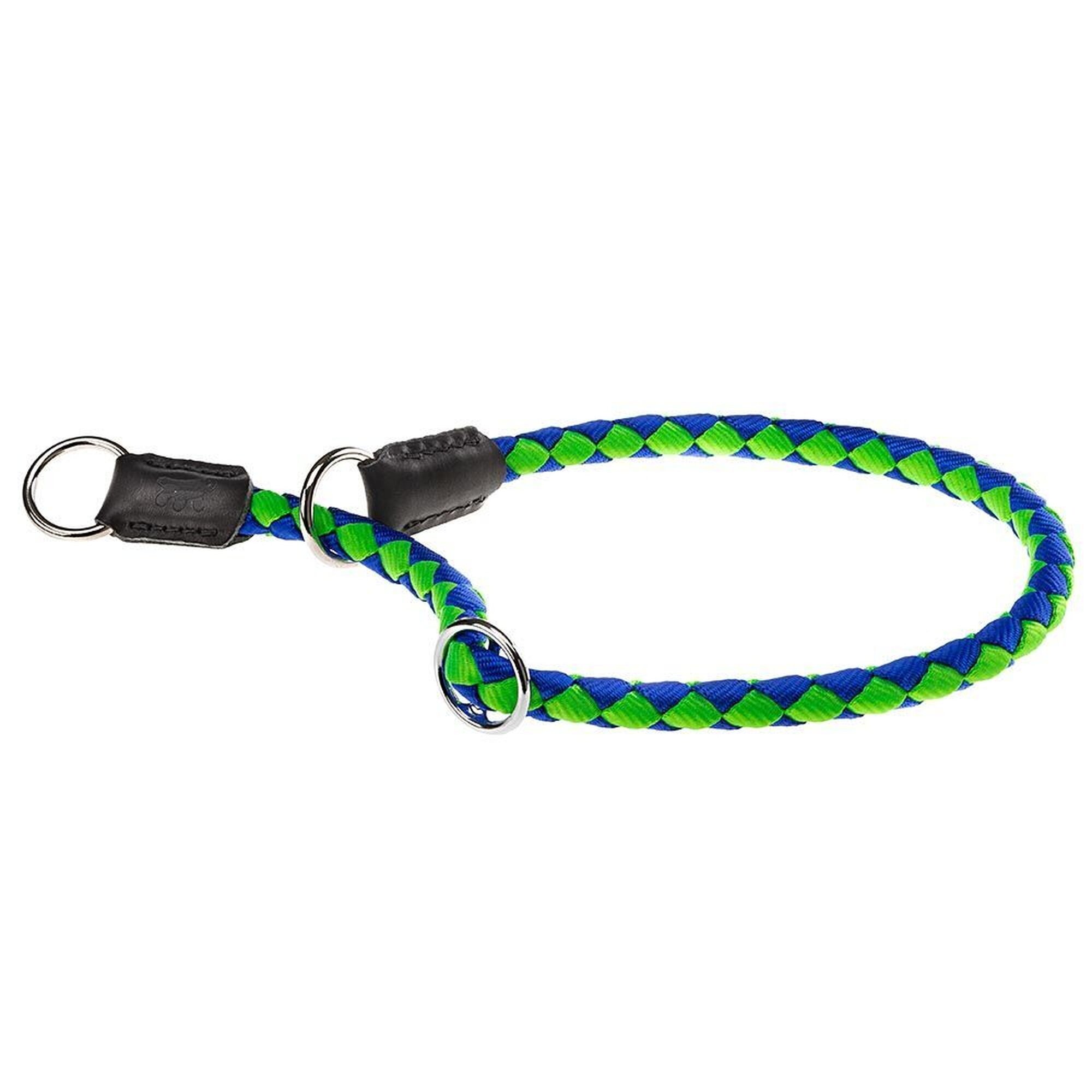 Ошейник-полуудавка Ferplast TWIST CS12/60 из нейлонового жгута, зелёный с синим