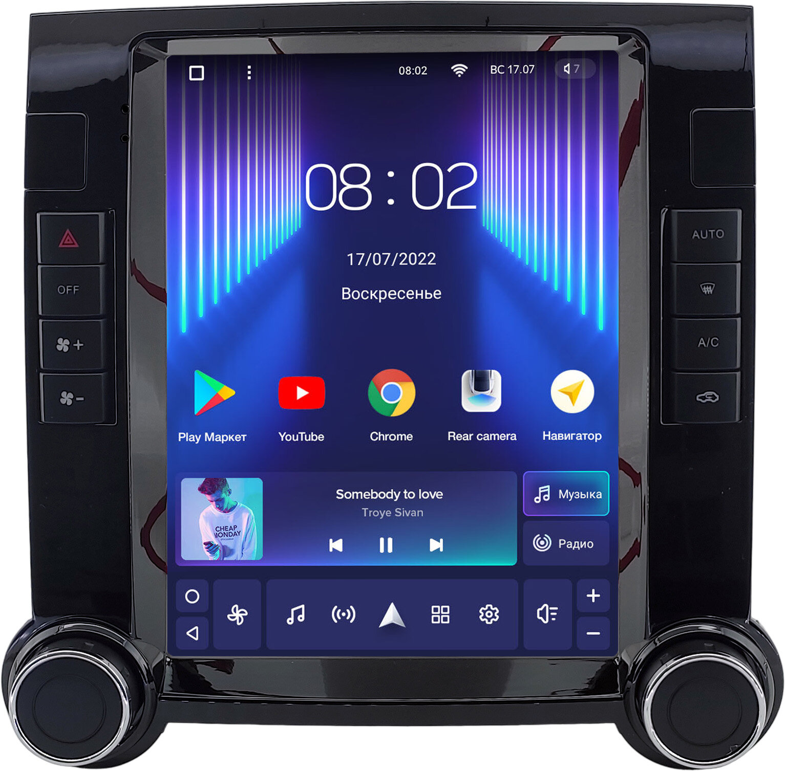 Штатная магнитола Volkswagen Touareg 2002-2010 Teyes TPRO 2 DS (Tesla) 9.7" 4/32 RM-1312-142 Android 10 (4G-SIM, DSP, QLed)