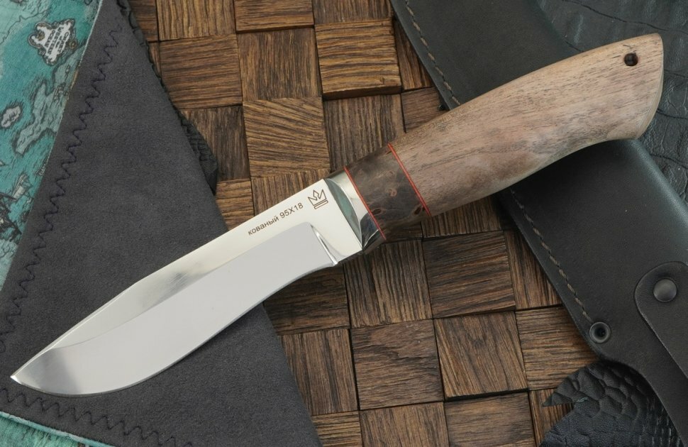Мастерская Самойлова нож Вепрь, сталь 95х18, рукоять древесина