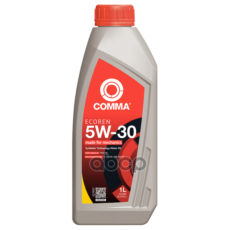 COMMA Масло моторное синтетическое "ECOREN 5W-30", 1л