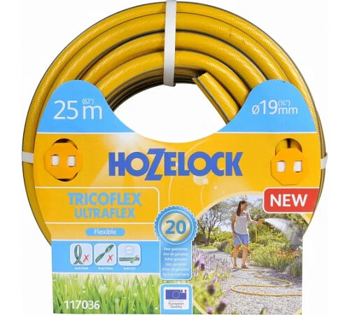 Шланг HoZelock TRICOFLEX ULTRAFLEX 19мм 25м 117036, армированный