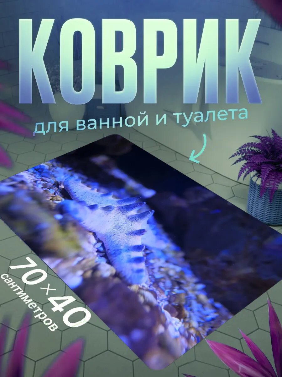 Коврик для ванной противоскользящий влагостойкий 70 на 40