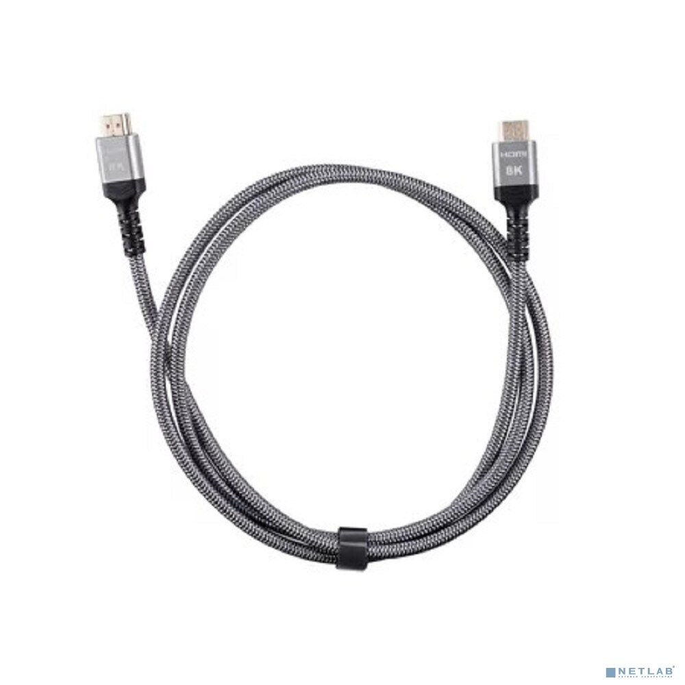 IOpen ACG859A-1.5 Кабель интерфейсный HDMI-HDMI 19M/M, ver. 2.1 8KX60Hz (Econom) оплетка 1.5m