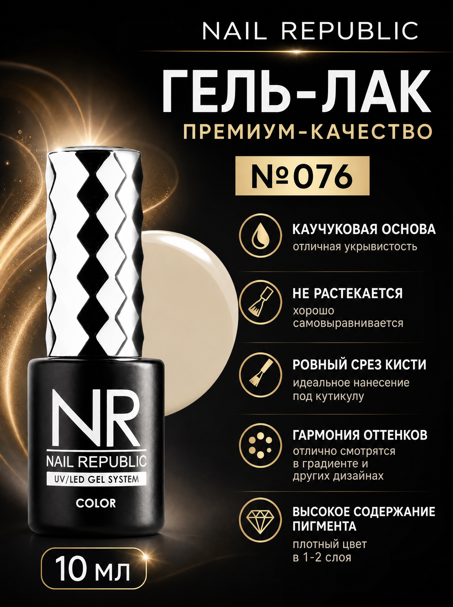 Nail republic гель-лак №076 10МЛ